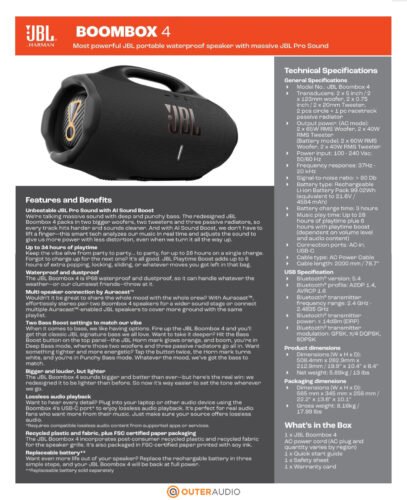 JBL Boombox 4: Release Date, Specs & Features